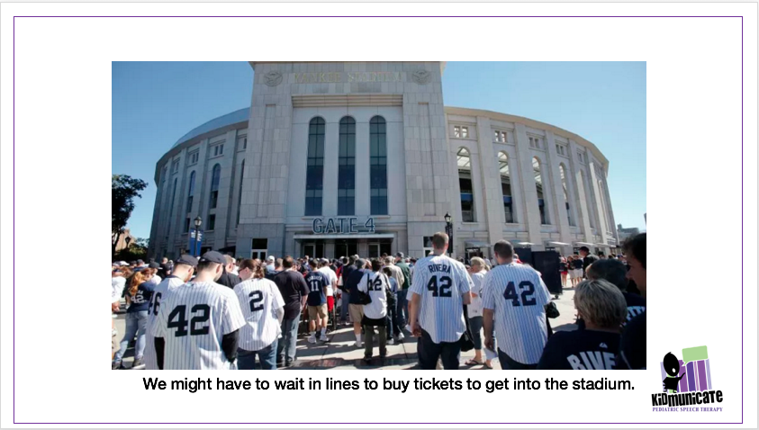 Autism Social Stories: Preparing to go to a MLB Baseball Game