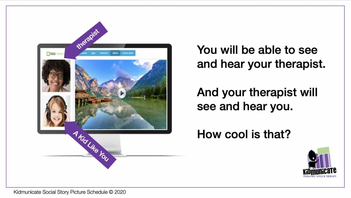Coronavirus Social Story: Preparing For Speech Teletherapy